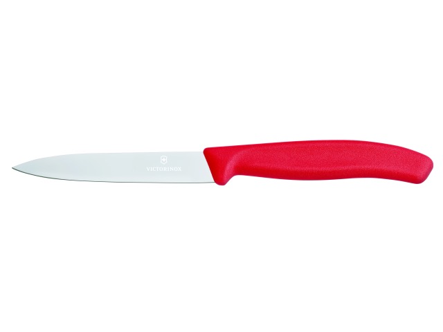 Victorinox Paring Knife Pointed Tip 10cm Red | SWISS CLASSIC | Gellings ...